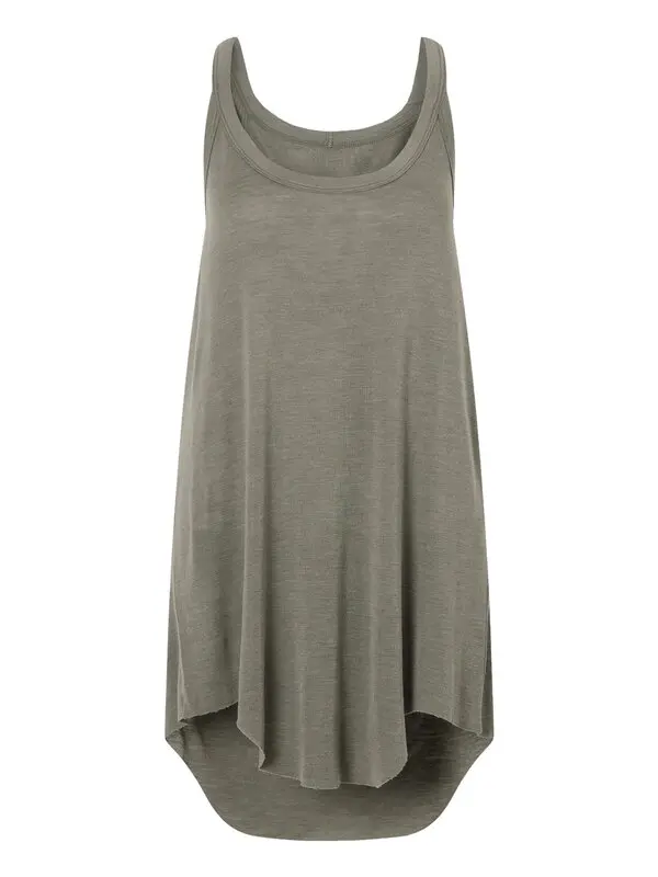 Rick Owens Gigi Wool Silk Tank - Gray