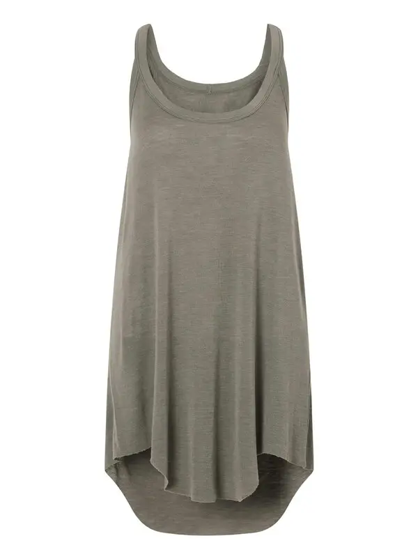 Rick Owens Gigi Wool Silk Tank - Stone