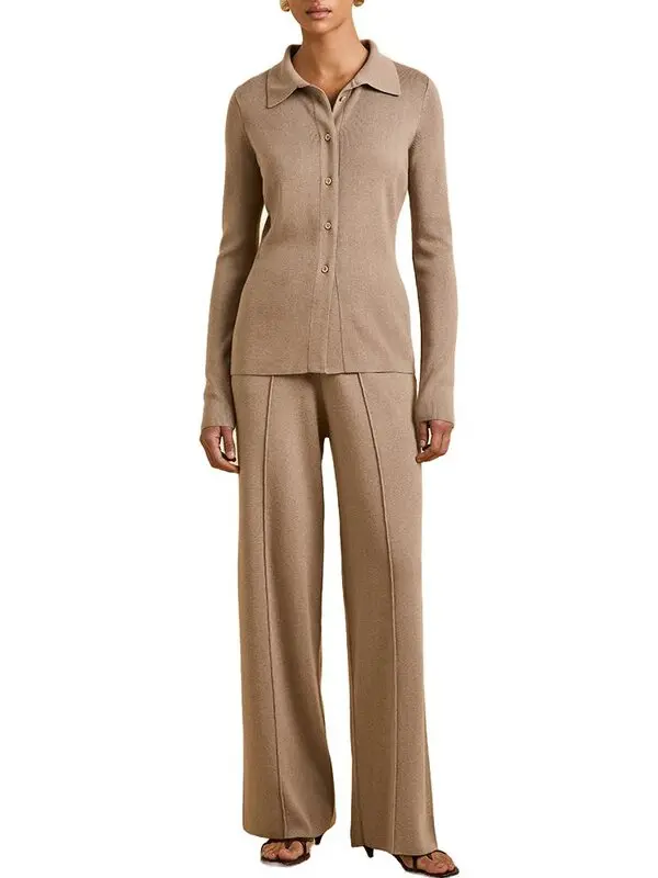 Olivia Von Halle Dree Dallas Knitwear Set - Beige