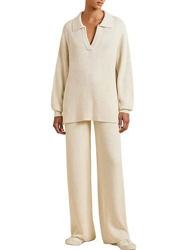 Olivia Von Halle Hutton Alaska Ivory Knitwear - White