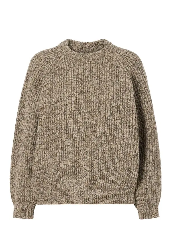 &daughter Ribbed Mélange Wool Sweater - Brown