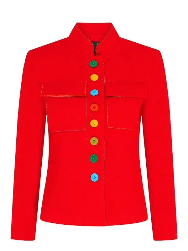 BEATRICE VON TRESCKOW Tessie Cotton Jacket - Red