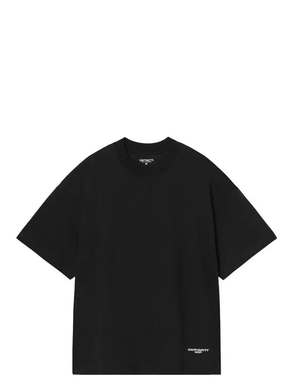 Carhartt Work In Progress Logo Cotton T-shirt - Black