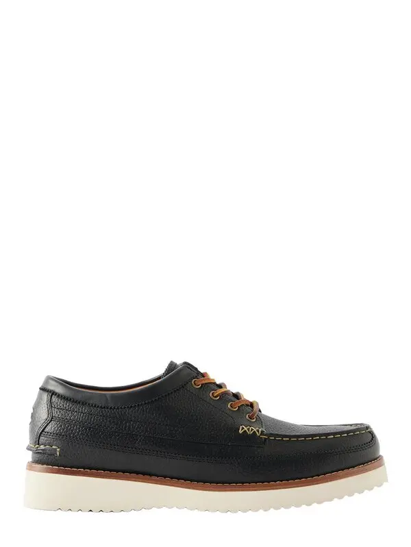 Polo Ralph Lauren Jett Full-grain Leather Derby Shoes - Brown