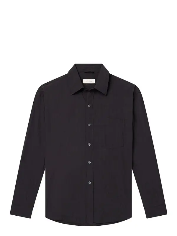 MFPEN Executive Striped Cotton-poplin Shirt - Brown