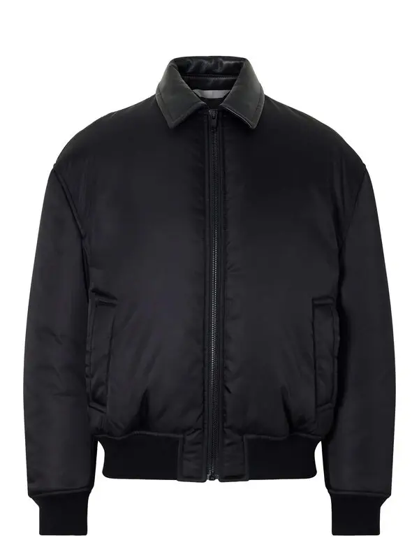 Balenciaga Padded Shell Bomber Jacket - Black