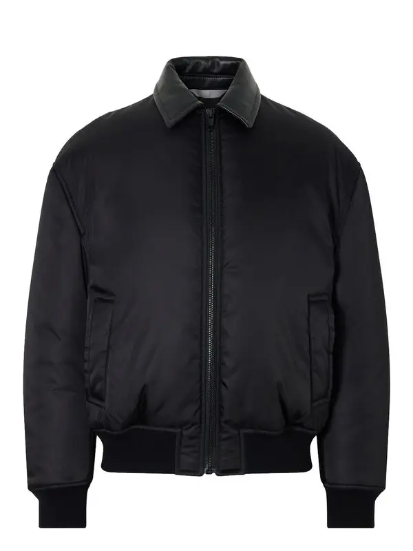Balenciaga Padded Shell Bomber Jacket - Black