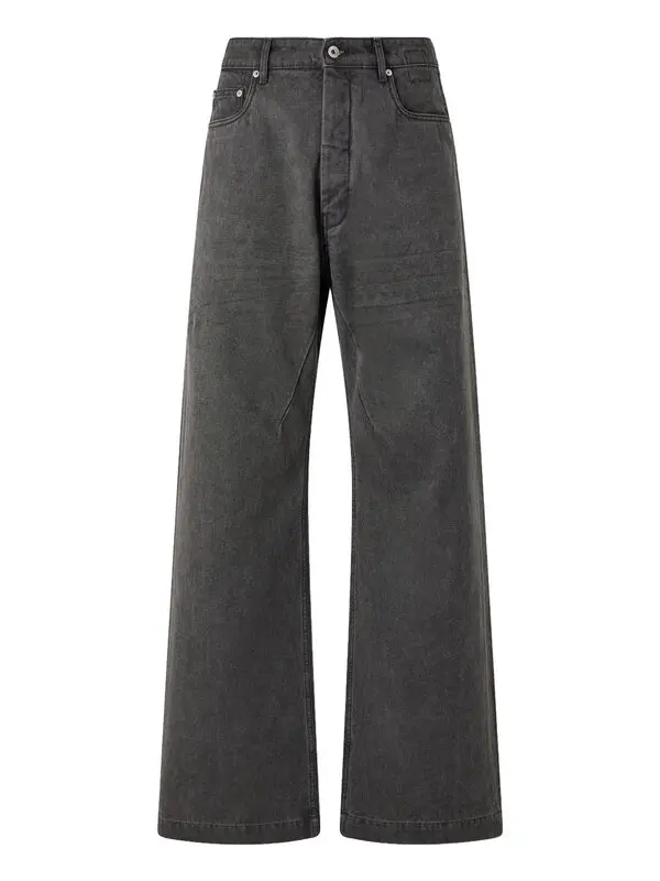 Rick Owens Geth Wide-leg Jeans - Gray