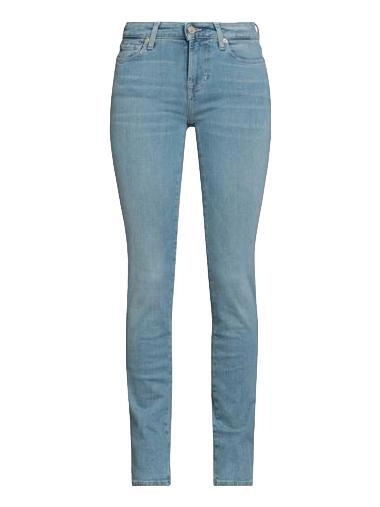 7 For All Mankind Skinny Jeans In Cotton And Elastane - Blue