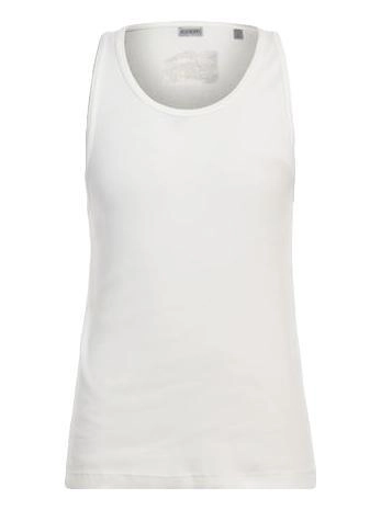 Burberry Cotton Elastane Ribbed Tank Top - White
