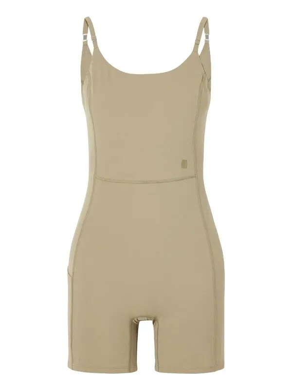 On Studio Stretch Recycled Jersey Bodysuit - Sand