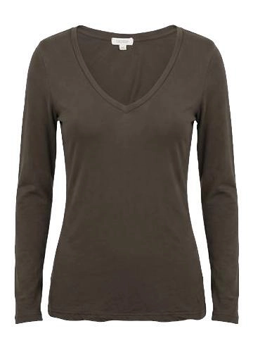 Crossley Long Sleeve V-neck T-shirt - Green