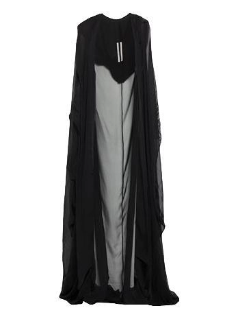 Rick Owens Silk Cape - Black