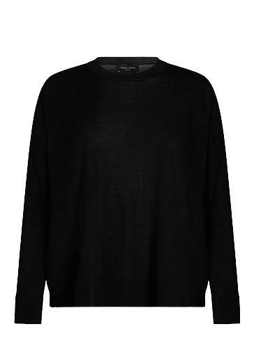 ROBERTO COLLINA Merino Wool Crewneck Sweater - Black