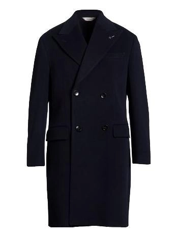 PAOLONI Double-breasted Wool And Cashmere Coat - Navy