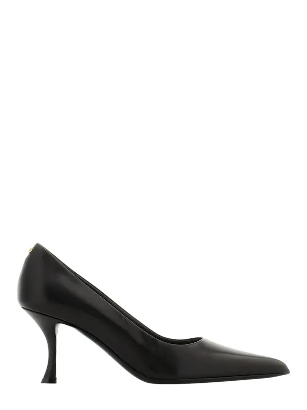 FERRAGAMO Logo Pointed High Heels - Black