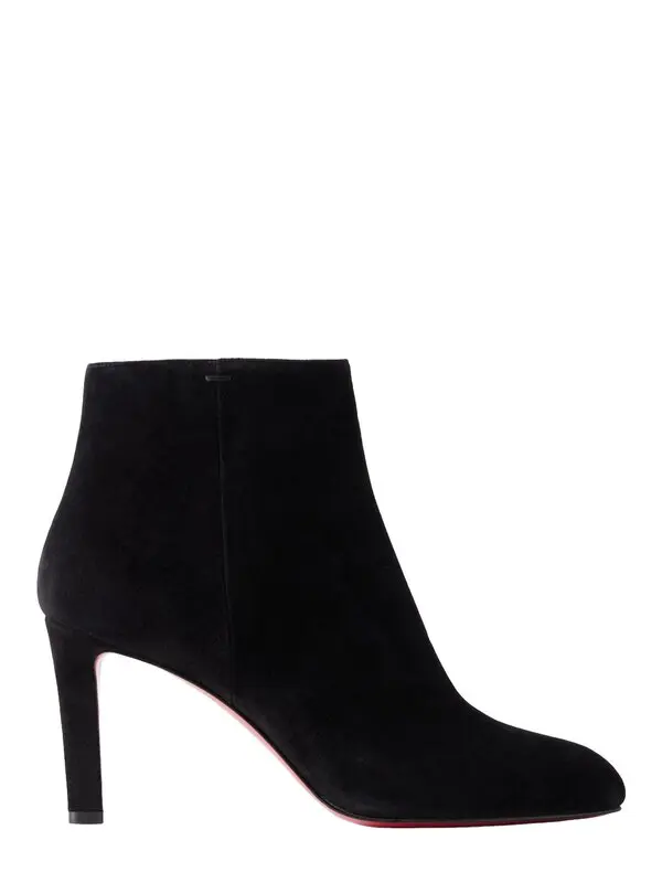 CHRISTIAN LOUBOUTIN Suede Ankle Boots - Black