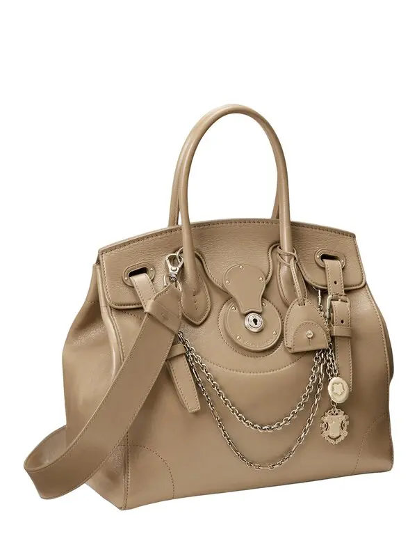 Ralph Lauren Leather Extra-soft Ricky 33 Top-handle Bag - Brown