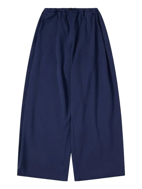 KIKO KOSTADINOV Drawstring Waist Wide Leg Trousers - Blue