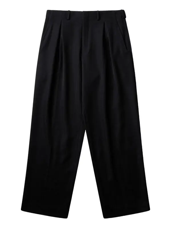 KIKO KOSTADINOV Straight-leg Pleated Trousers - Black