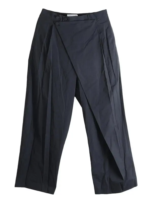 KIKO KOSTADINOV Wrap-style Wide-leg Trousers - Black