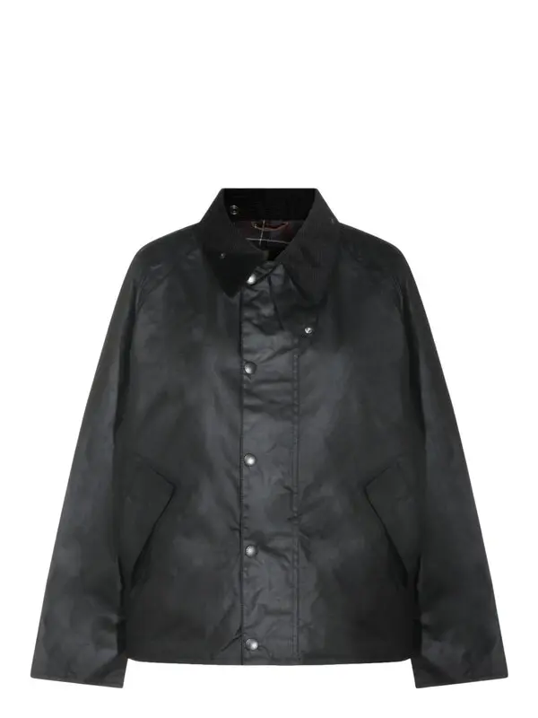 Barbour Short Waxed Utility Jacket - Black