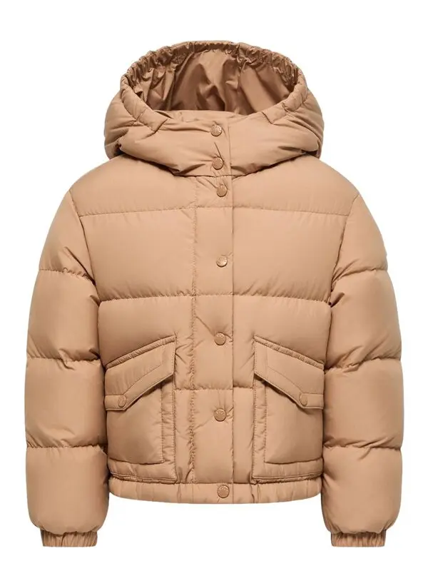 Moncler Phelanta Hooded Down Jacket - Camel