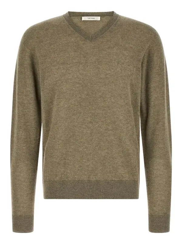 THE ROW Thamm V-neck Sweater - Green