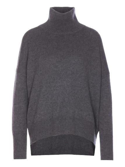 LISA YANG Ribbed High-neck Sweater - Grey