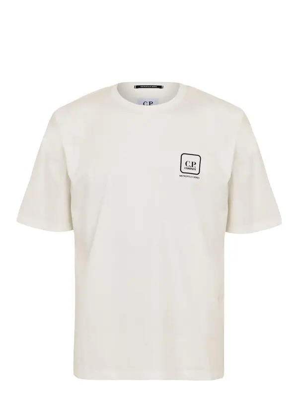 C.P. COMPANY Loosefit Crewneck Shortsleeve Tshirt - White