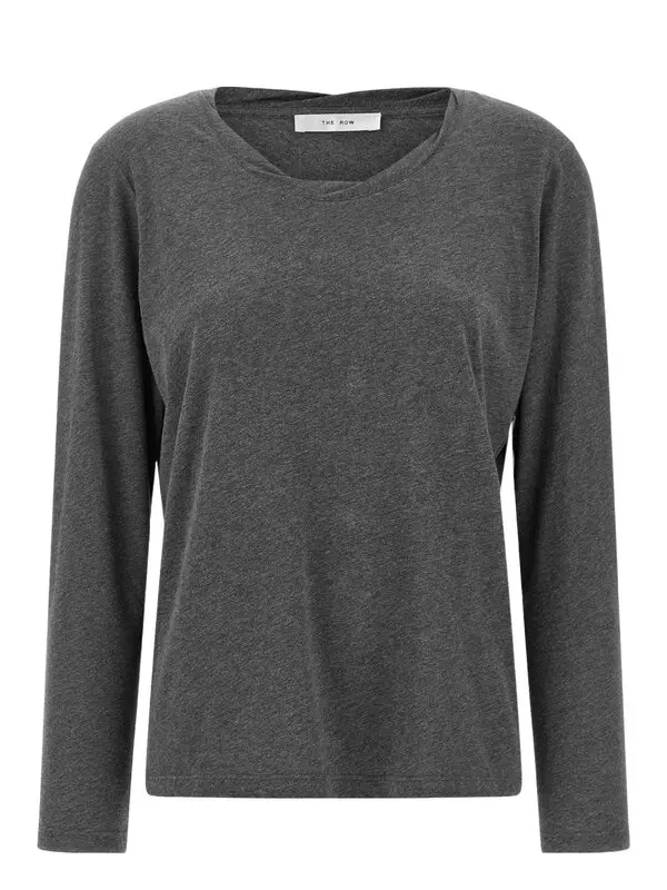 THE ROW Freya" Long Sleeve T-shirt - Gray
