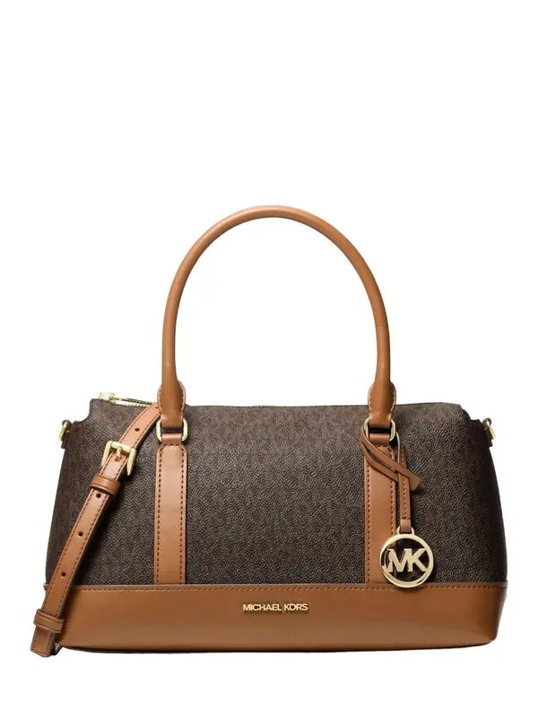 Michael Kors Monogram Satchel - Brown