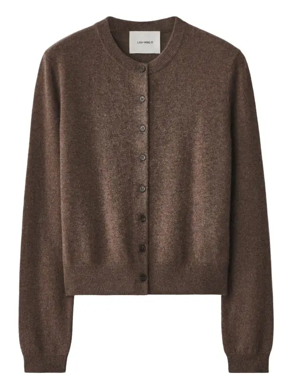 LISA YANG Karia Button-fastening Cardigan - Brown