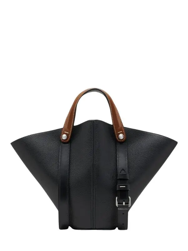 MAISON MARGIELA Age Small Leather Tote Bag - Black