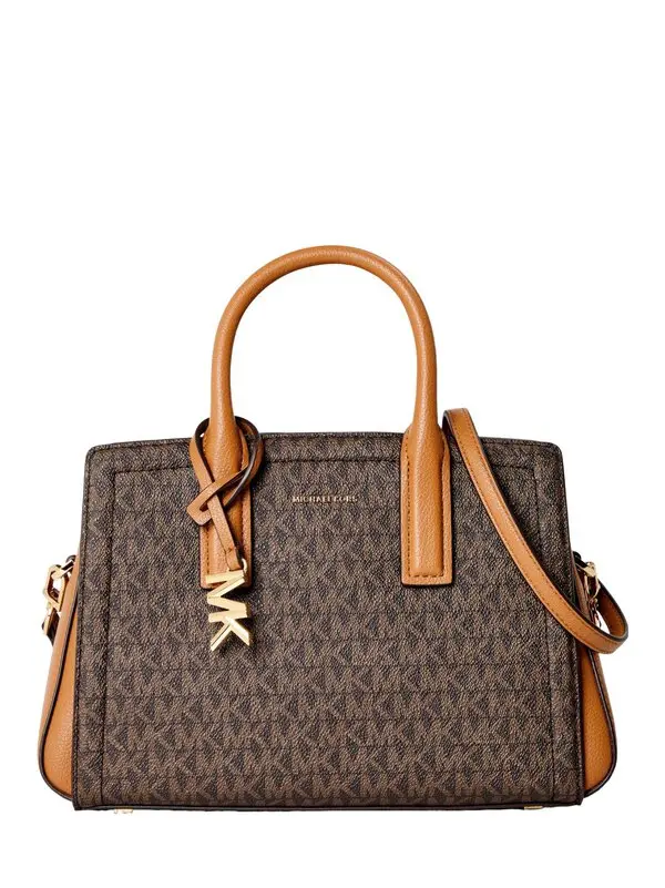 Michael Kors Printed Small Satchel - Brown