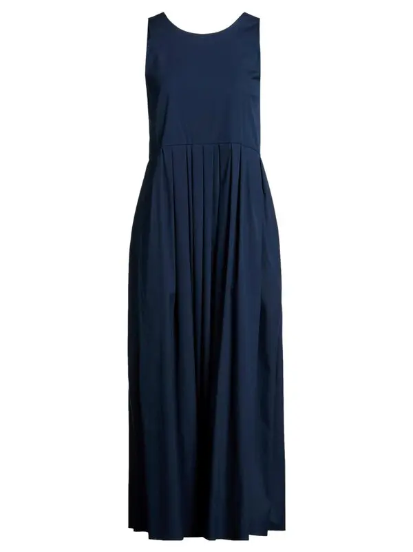 Max Mara Sleeveless Ruched Dress - Blue