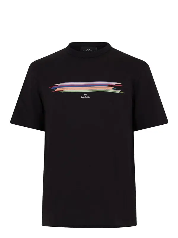Paul Smith Minimal Printed Tshirt - Black