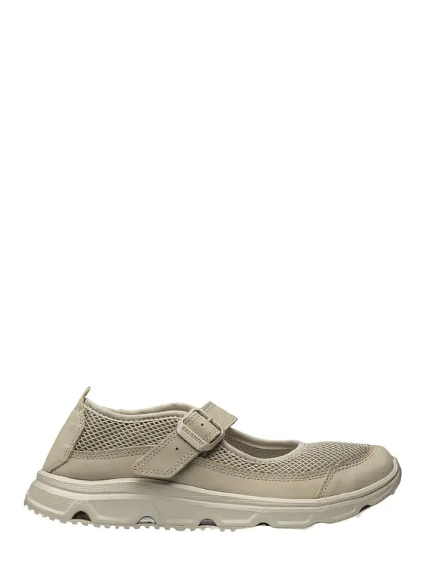 SALOMON Low-top Casual Sneakers With Buckled Strap - Nude