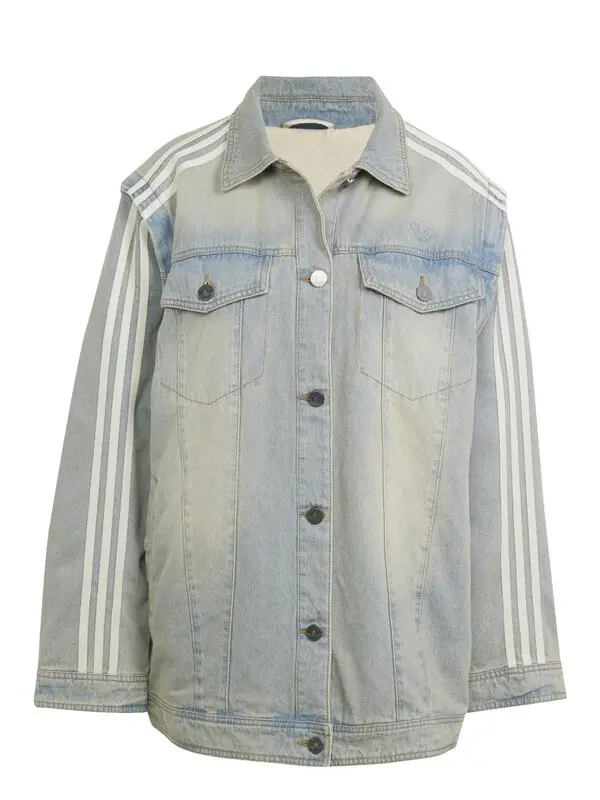 ADIDAS ORIGINALS Long Sleeve Denim Shirt - Gray