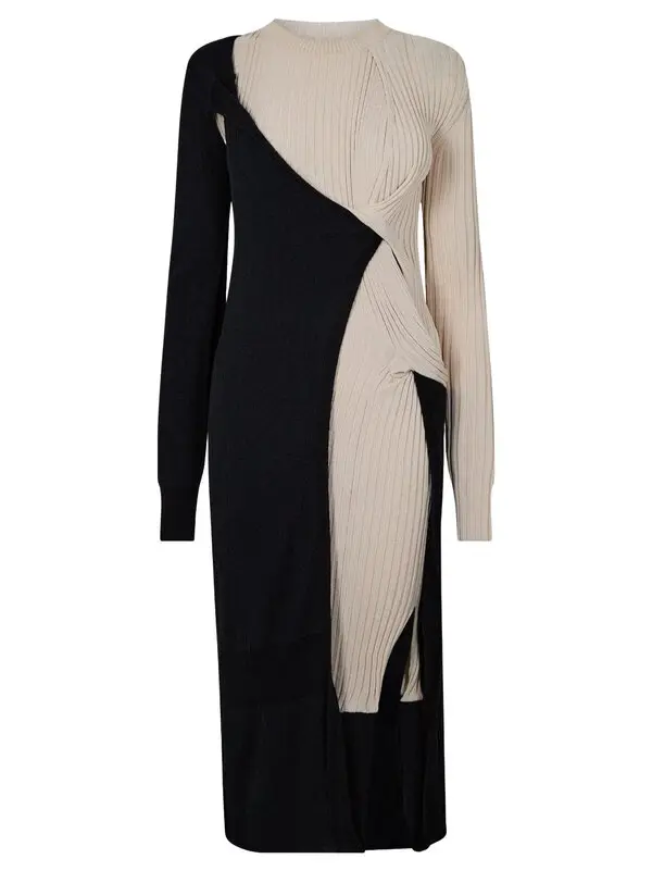Bottega Veneta Knitted Dress Fabric - Black