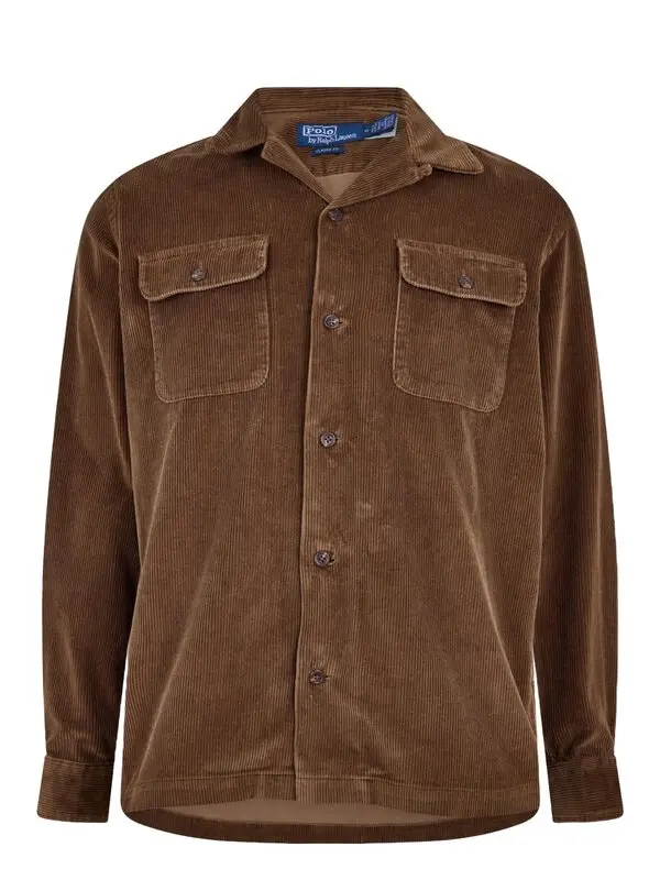 Ralph Lauren Corduroy Longsleeve Overshirt - Brown