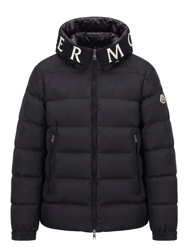 Moncler Long-sleeved Hooded Padded Jacket - Black