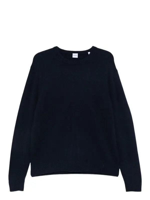 Aspesi Crew Neck Long Sleeve Sweater - Black