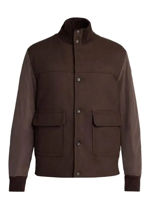 Moncler Long-sleeved Padded Jacket - Black
