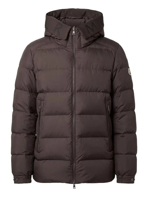 Moncler Long-sleeved Padded Jacket With Hood - Black