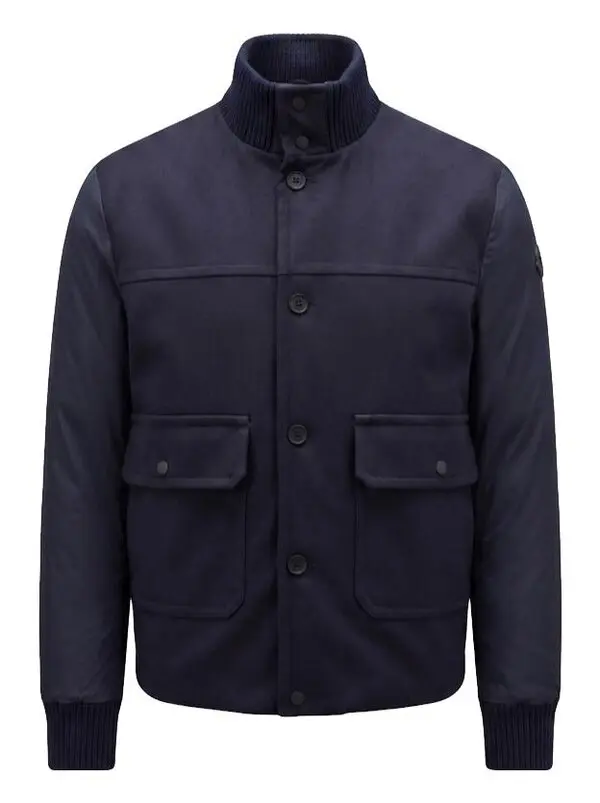 Moncler Long-sleeved Padded Jacket - Black