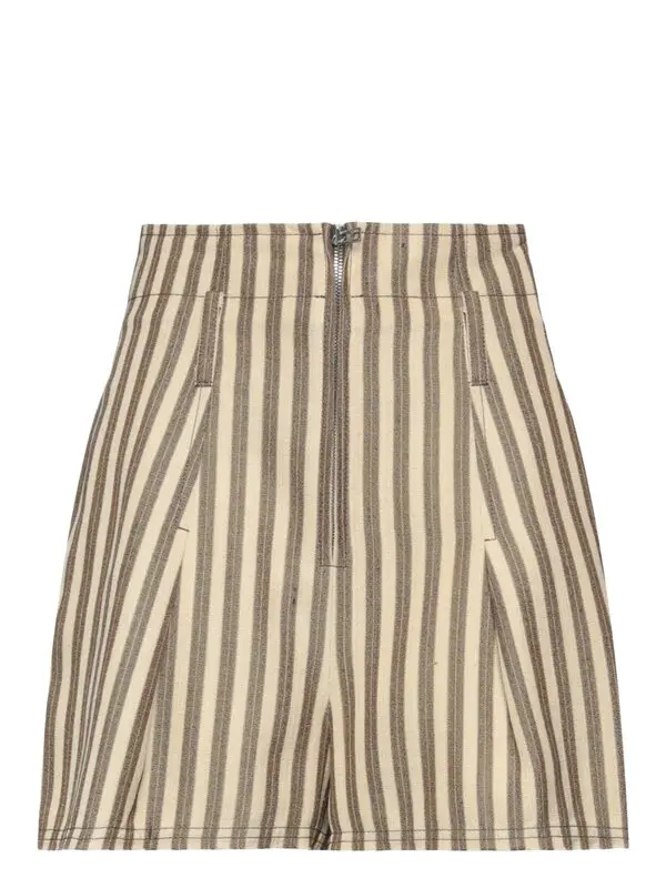 Jacquemus Striped Shorts - Beige