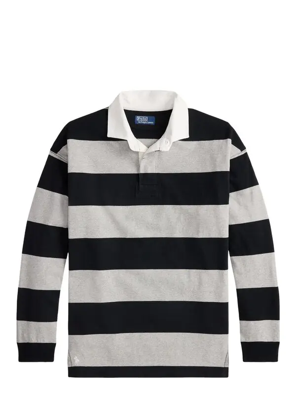 Polo Ralph Lauren Stripe Rugby Shirt - Black