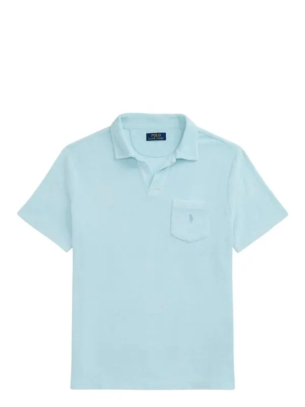 Ralph Lauren Lightblue Pique Shortsleeve Polo Shirt - Blue