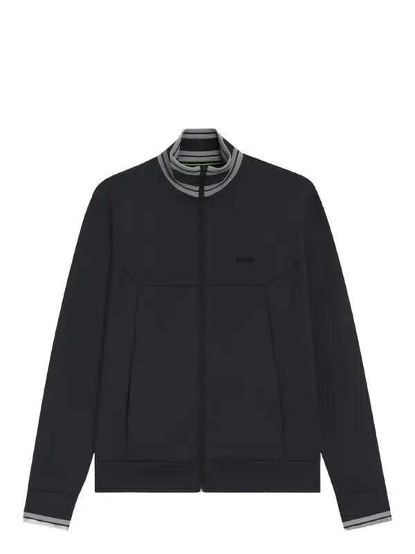 Hugo Boss Stand Collar Zip-up Track Jacket - Blue